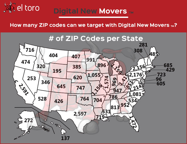 Digital New Movers Targetable ZIP Codes El Toro